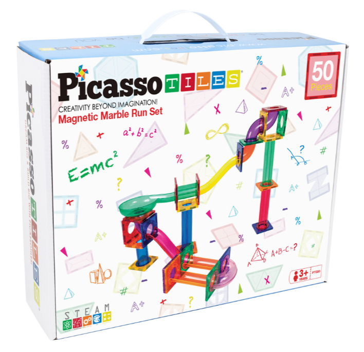 PICASSO TILES Magnetinis konstruktorius Marble run 50 det., PTG50 ...
