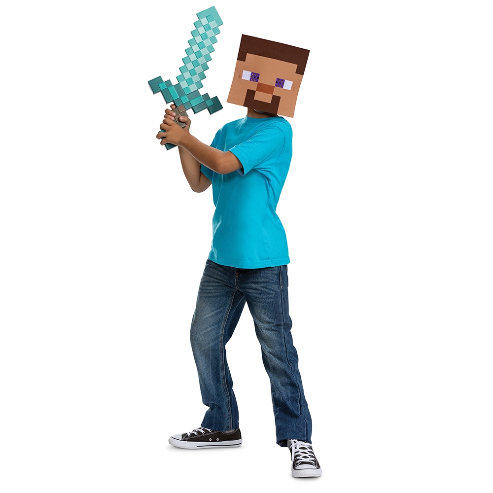 DISGUISE žaislinis kardas ir kaukė MINECRAFT, 156259-15L-6 ...